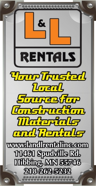 Your Trusted Local Source For Construction Materials and Rentals, L & L ...