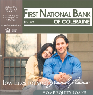Home Equity Loans , First National Bank of Coleraine, Coleraine, MN
